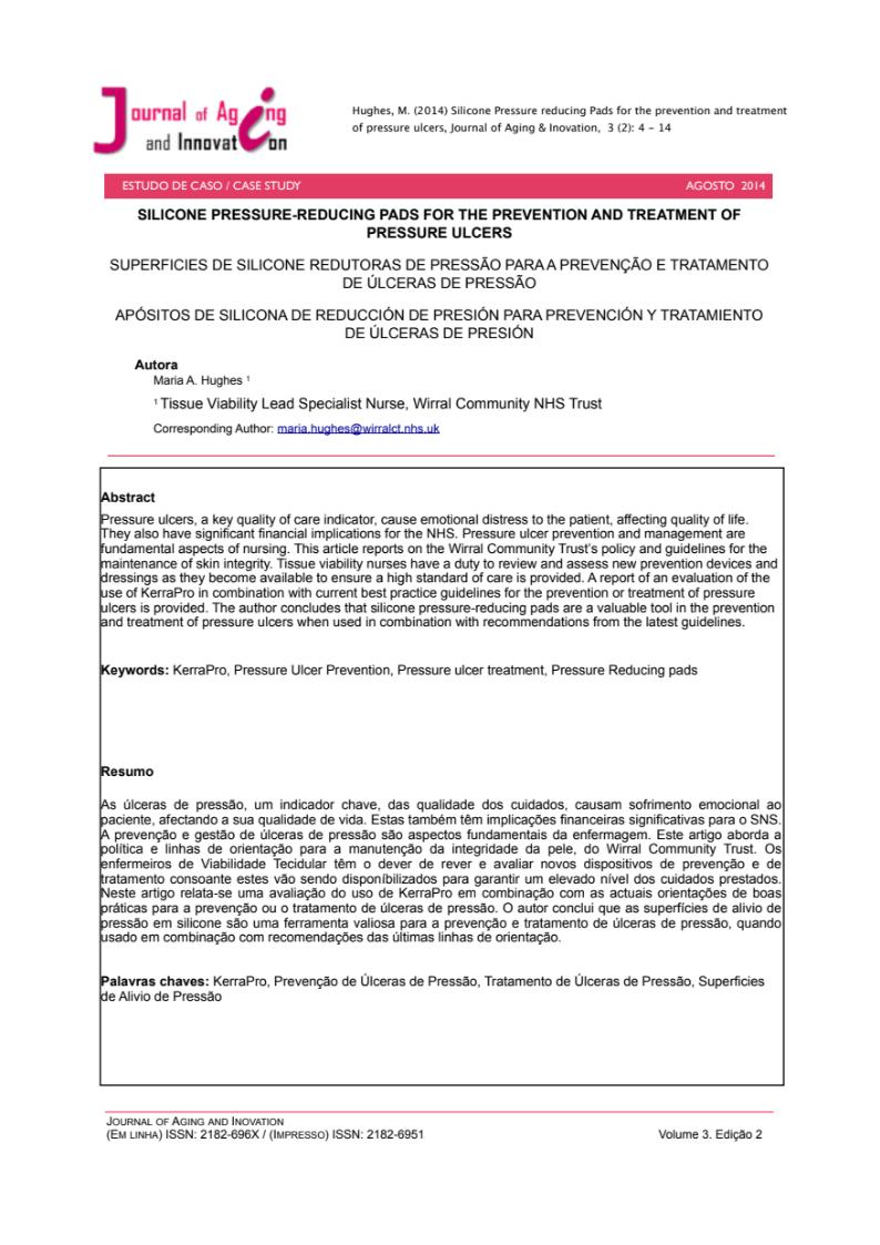 SILICONE PRESSURE-REDUCING PADS FOR THE PREVENTION AND TREATMENT OF ...